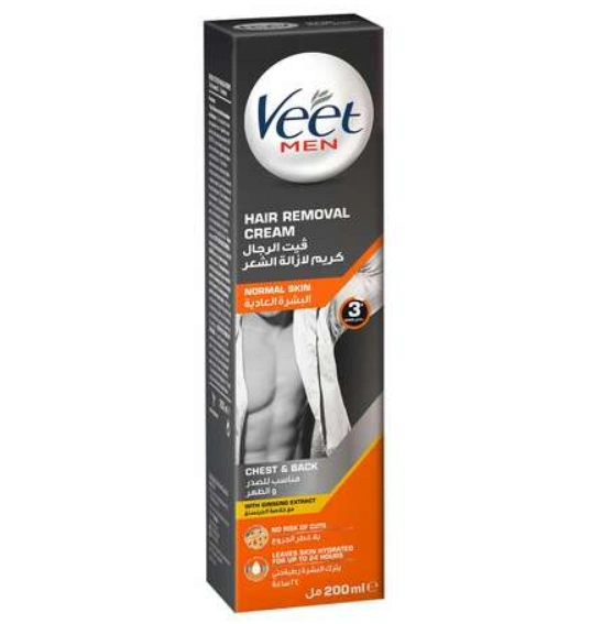 Veet Men Hair Removal Cream Normal Skin 200 ml Pack Of 6 | Wholesale ...