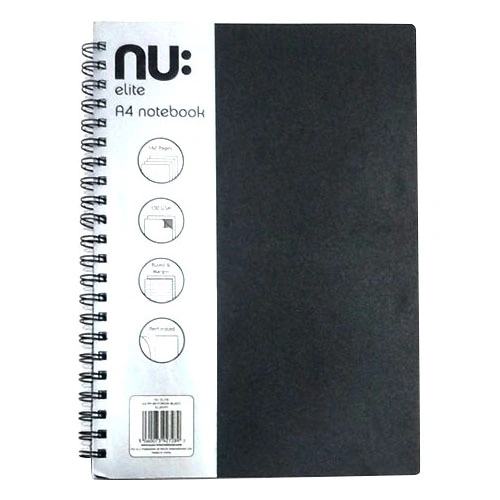 Nu Elite A4 Size Paper Notebook Black 0371 | Wholesale | Tradeling