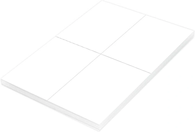 FIS Multipurpose White Labels 4 Stickers x 100 Sheet A4 Size E.U ...