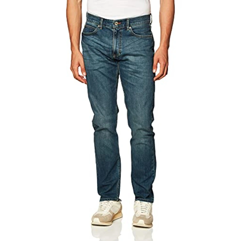 SZ Brazen Blue Lee Men's Modern Series Slim-Fit Tapered-Leg Jeans 36W ...