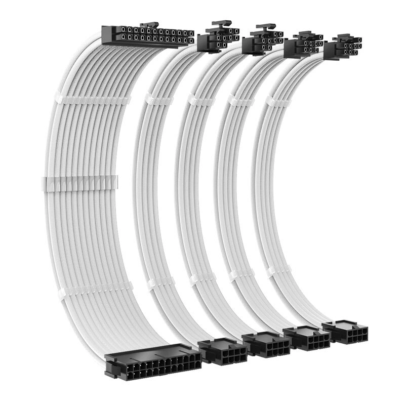 Teucer Motherboard Extension Nylon Braided Cable Atx 24Pin 8Pin 6+2Pin ...