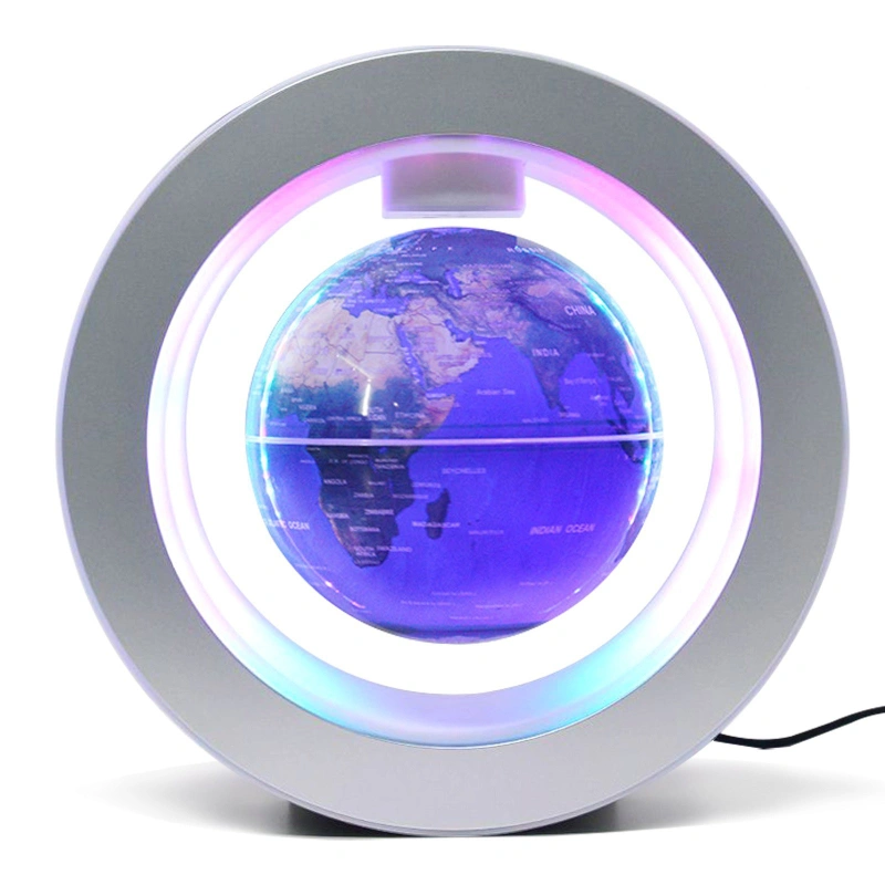 Floating Globe With Led Multicolor Base Creative 6 Inch Anti Gravity ...