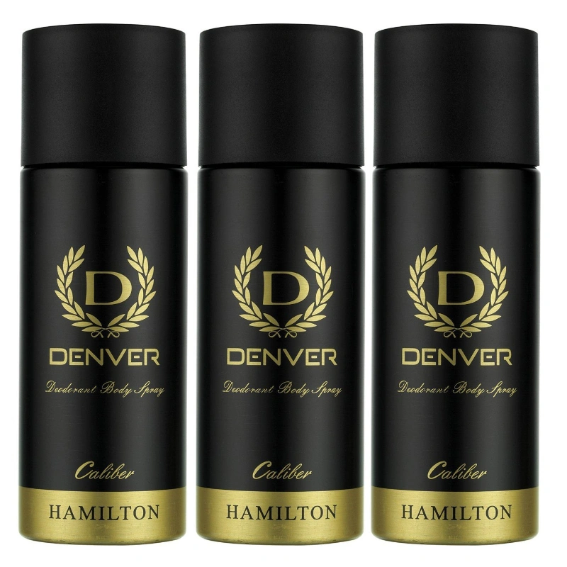 Denver Hamilton Caliber Deodorant Body Spray 165ML Each Combo,Pack Of 3 ...