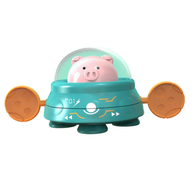 Abs Clockwork Water Flying Saucer Pig For Bathroom Atrovirens Toy ...