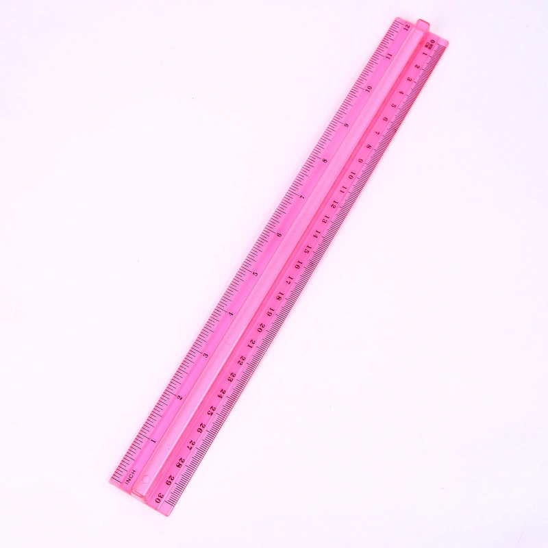 Rainbow Plastic Rulers 30 Cm/ 12 Inch Transparent Straight Rulers ...