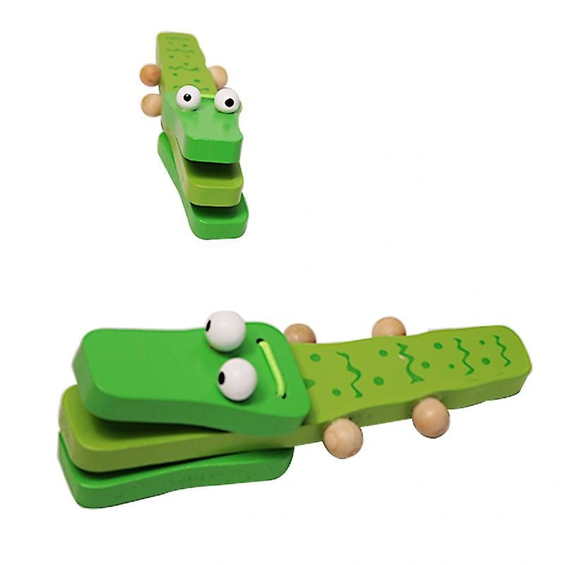 Wooden Crocodile Musical Instrument Green | Wholesale Prices | Tradeling
