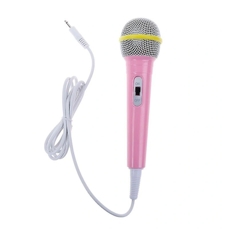 Musical Instrument Wired Microphone, Karaoke Singing Device Pink ...
