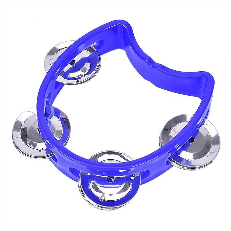 Hand Held Metal Tambourine Blue | Wholesale | Tradeling