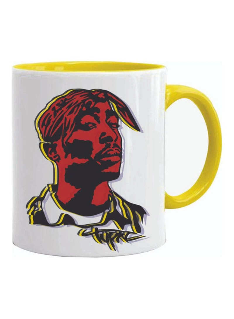 Voltx Design Tupac Shakur Rapper Ceramic Mug Multicolour 11 fl oz VTX ...
