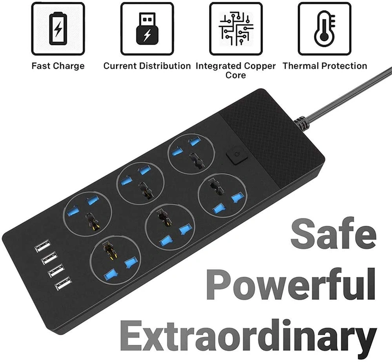 Coolbaby Universal Power Strips Extension Lead Usb Wall Plug Adapter, 3 ...