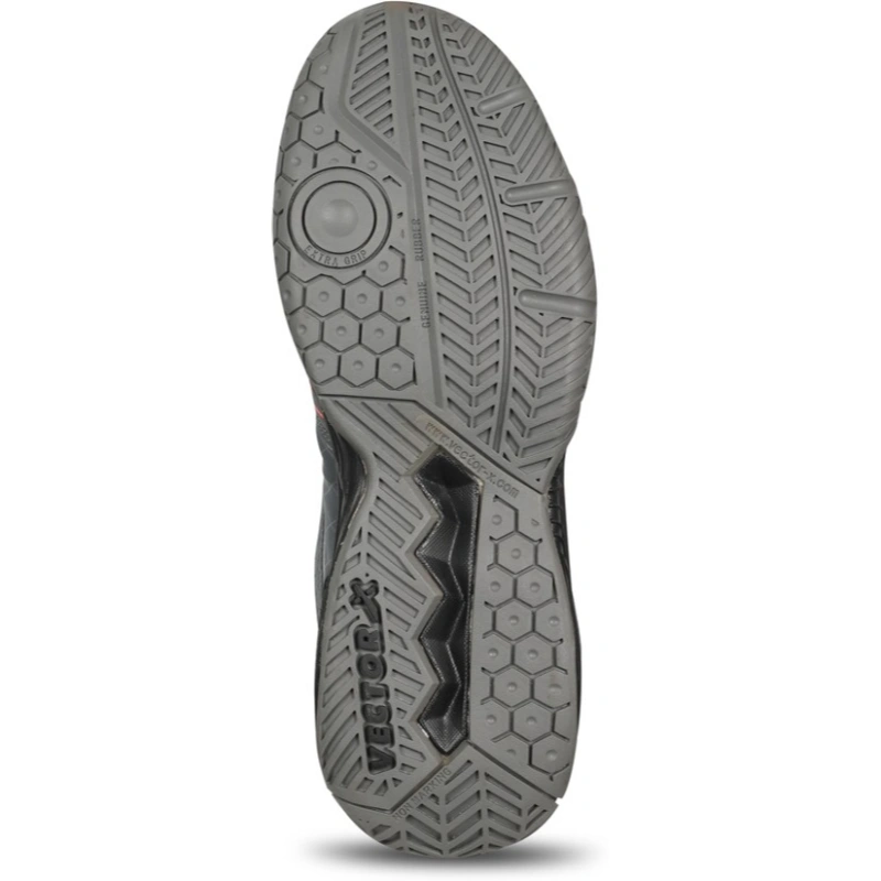 Vector X Cs-2500 Tennis Shoes For Men, Grey Black And Orange - UK 10 ...