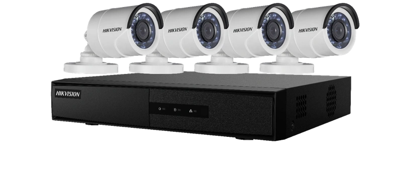 Hikvision KIT Recorder DVR 5in1 4CH + 4x Minibullet 4in1 1MP DS-J142I ...