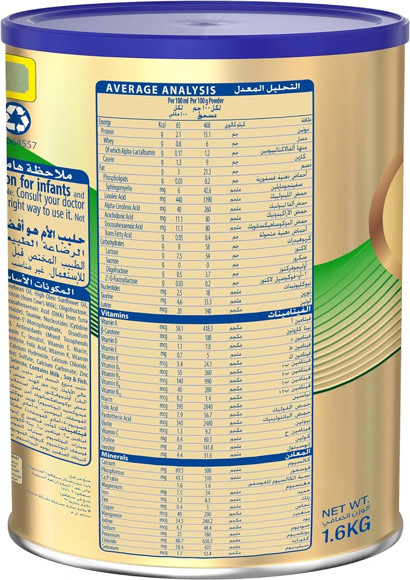 S26 Gold Stage 2 Follow On Formula, From 6 to 12 Months, 1.6kg x 6 ...