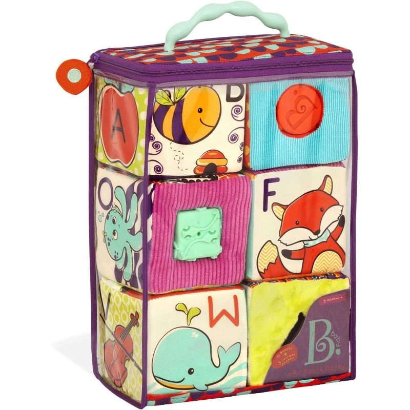 by Battat ABC Block Party Baby Blocks Soft Fabric Building Blocks for ...