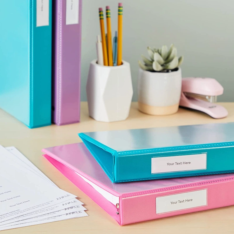 Printable 1X3 Labels, Spine Inserts For Self-Adhesive Binder Card ...