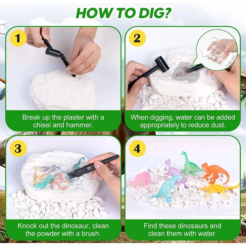 Dinosaurs Dig Kit, Dino Dig Kit, Dinosaur Digging Kit, Dinosaur ...