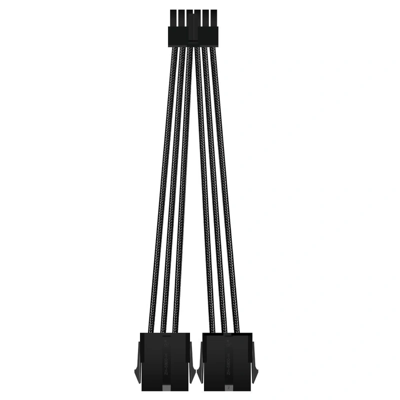 16awg Rtx 12pin To Dual 8p Pcie Sleeved Extension Cable Cord Connector ...