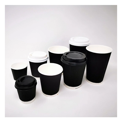 SNH Packing Ripple Coffee Cup Without Lid Suitable For Home, Office, Restaurants Use Pack of 10 ...