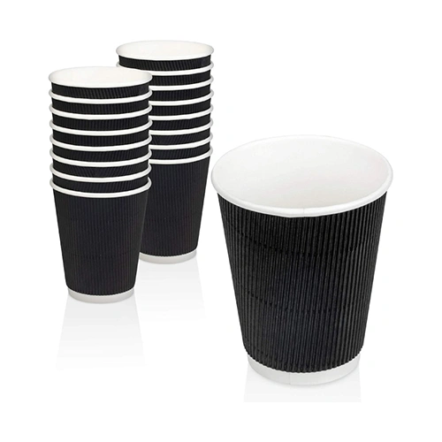 SNH Packing Ripple Coffee Cup Without Lid Suitable For Home, Office, Restaurants Use Pack of 50 ...