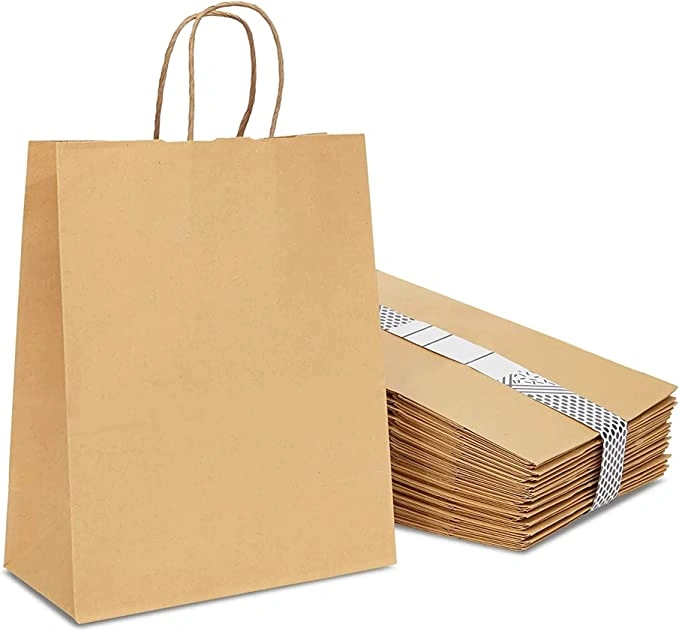 Metro Foodpack Paper Bag 25pcs With Handle (Brown) Large | Wholesale ...