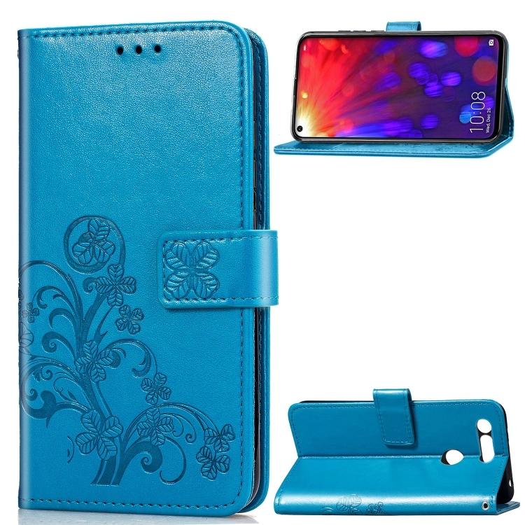 Lucky Clover Pressed Flowers Pattern Leather Case for Huawei V20, with ...