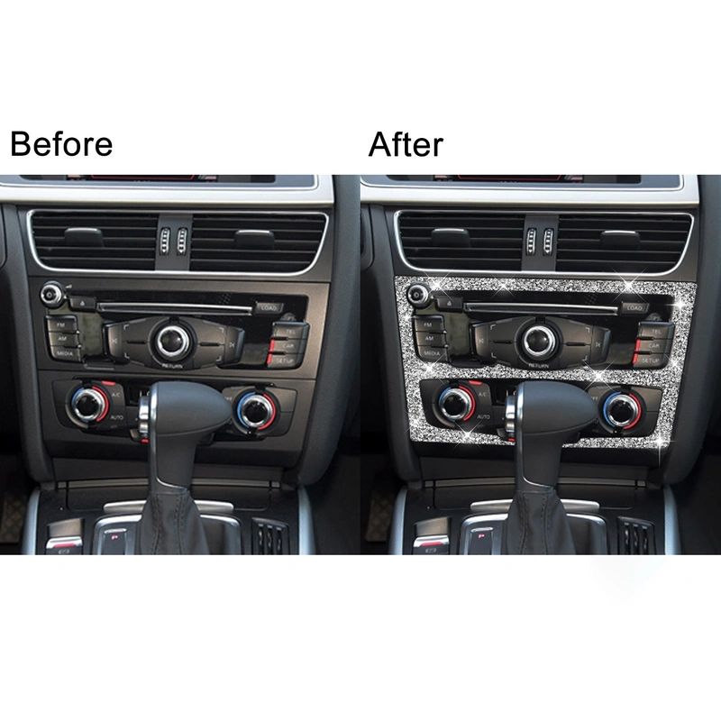 SUNSKY Car Center Control Panel Type B Diamond Decoration Sticker, Left ...