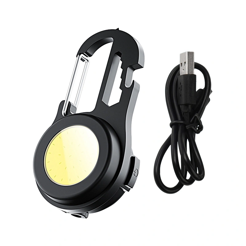 1 Set 4 Adjustable Modes Thread Support Keychain Work Light with Magnet ...