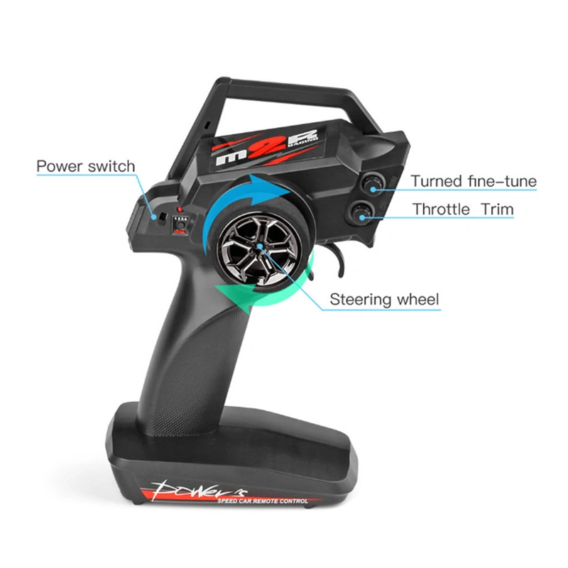 2.4GHZ Remote Controller Transmitter Replacement for 1/14 RC Car WLtoys ...