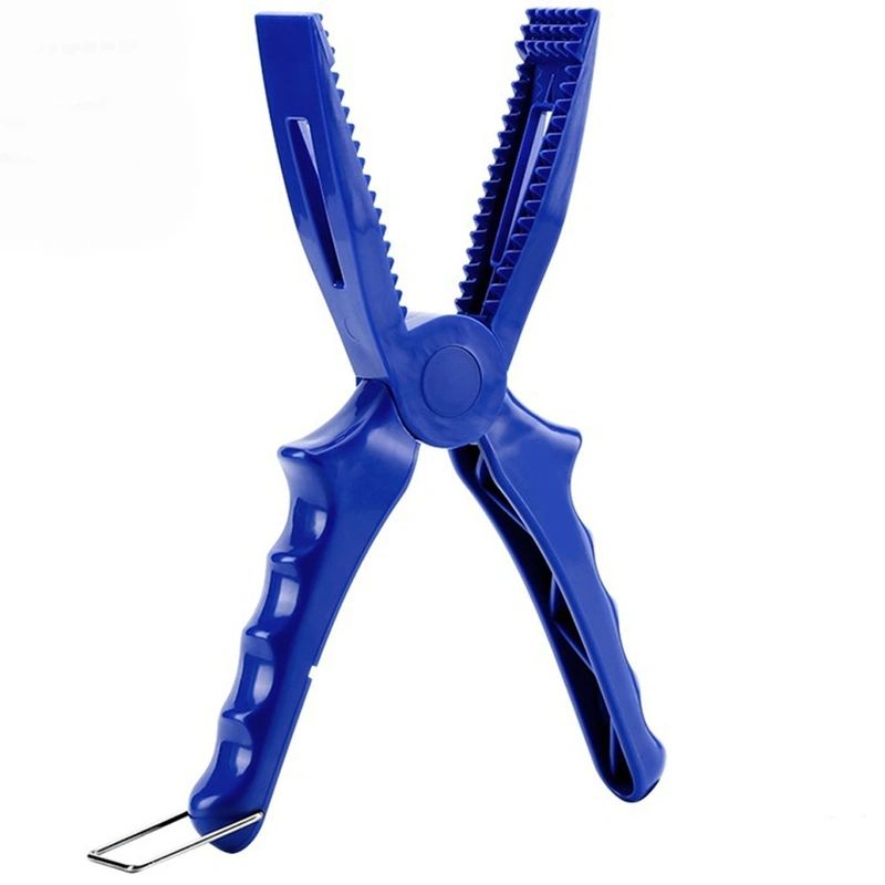 Anti-slip Tooth ABS Fishing Grip Controller Tight Fish Lip Holder Gripper Tackle-Blue ...