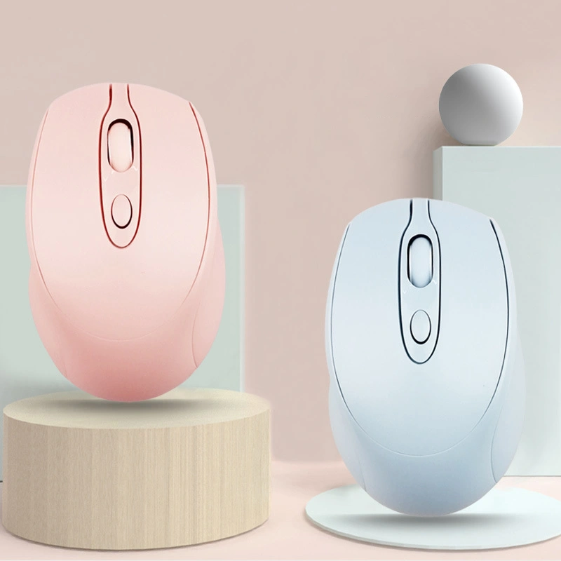 Cute Wireless Mouse Portable Battery Powered Mute Mouse Practical ...
