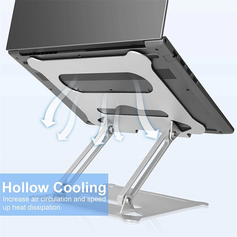 Laptop Notebook Stand Holder Adjustable Aluminum Stand Riser Portable ...
