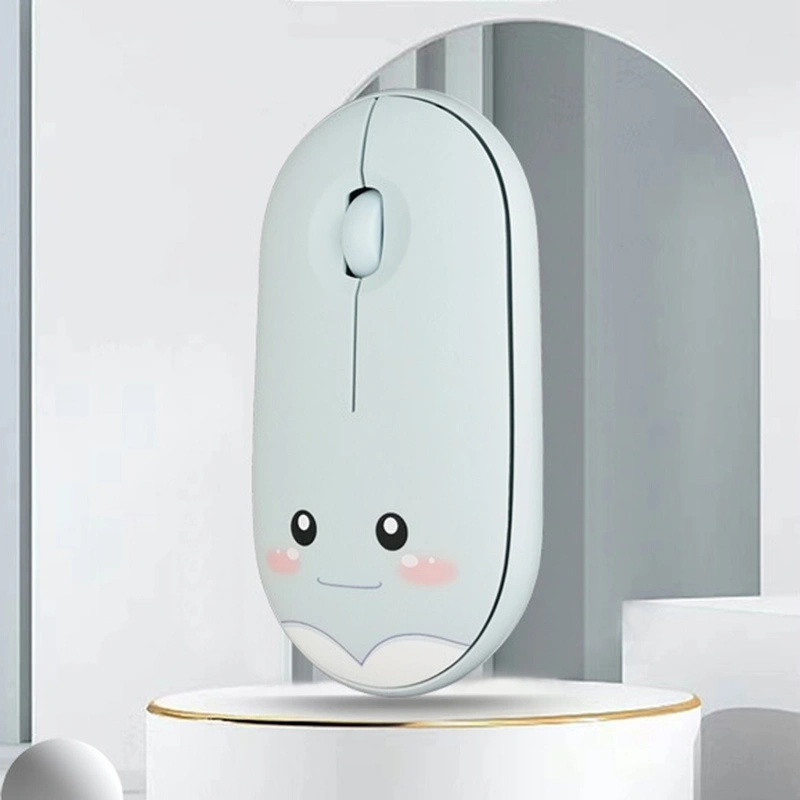 Cute Wireless Mouse Portable Battery Powered Mute Mouse Practical ...