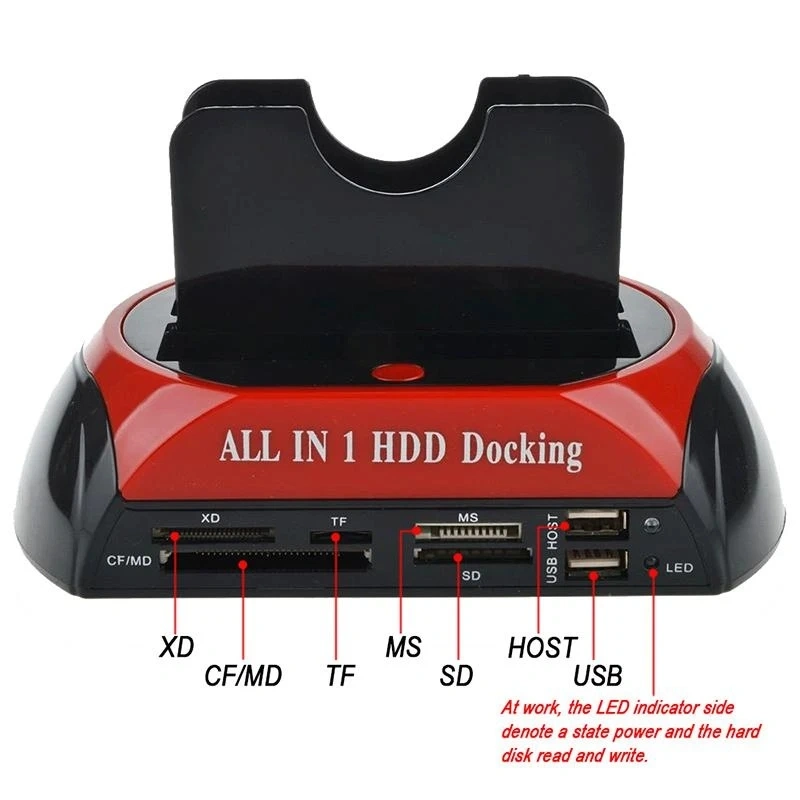 Hard Drive Docking Station Dual Slots USB 3.0 To SATA IDE HDD Docking ...