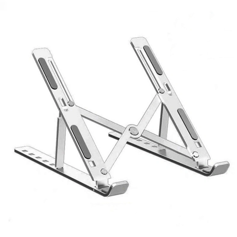 Metal Foldable Laptop Stand Adjustable Portable Laptop Holder Tablet ...