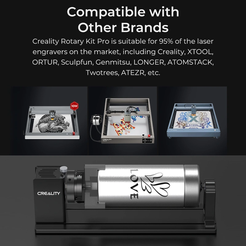 Creality Rotary Kit Pro 3 in 1 Jaw Rotary Roller Multifunctional Laser ...
