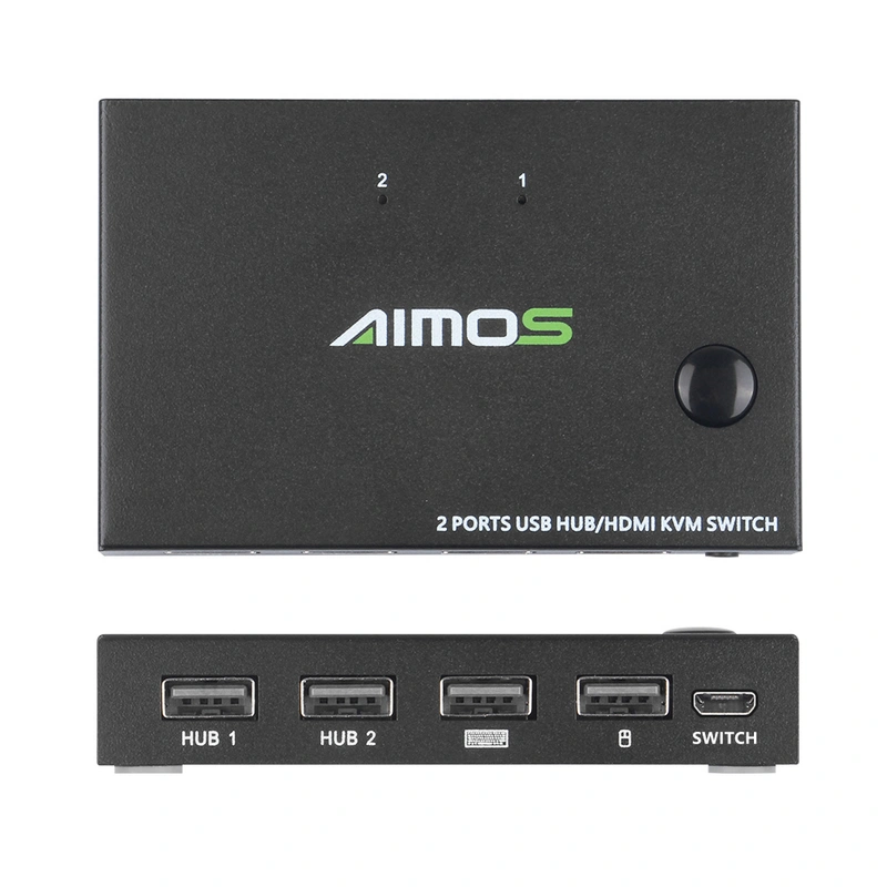 AIMOS AM-KVM201CC 2-Port HDMI KVM Switch Support 4K*2K@30Hz HDMI KVM ...