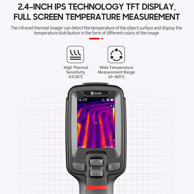 GUIDE T120 Entry-level Portable Thermal Camera 2000mAh Rechargeable ...