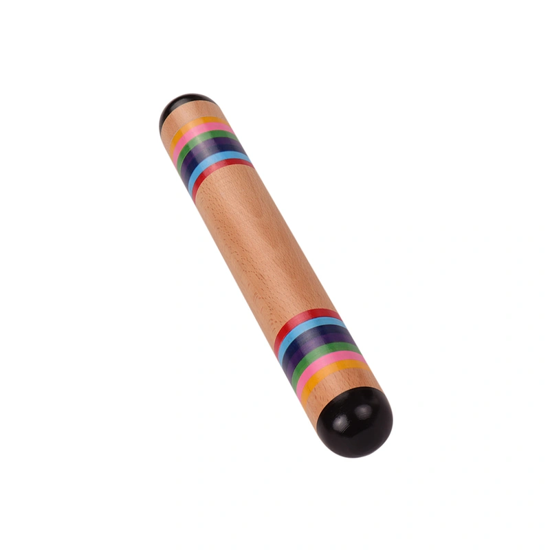 Wooden Rainstick Rainmaker Rain Shaker Musical Instrument Toy Rainbow ...