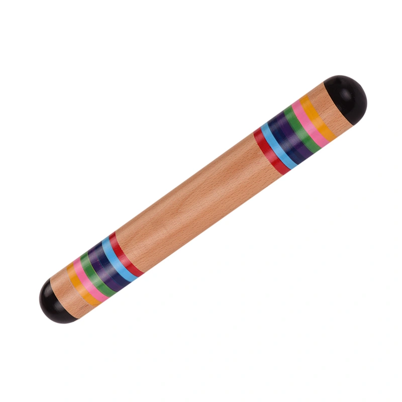 Wooden Rainstick Rainmaker Rain Shaker Musical Instrument Toy Rainbow ...