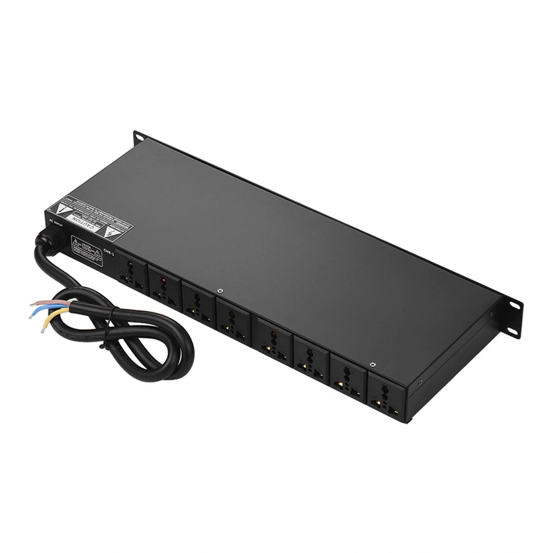 DB2-02 10-outlet Rack Mount Power Sequence Controller Conditioner Surge Protector Power Supply ...