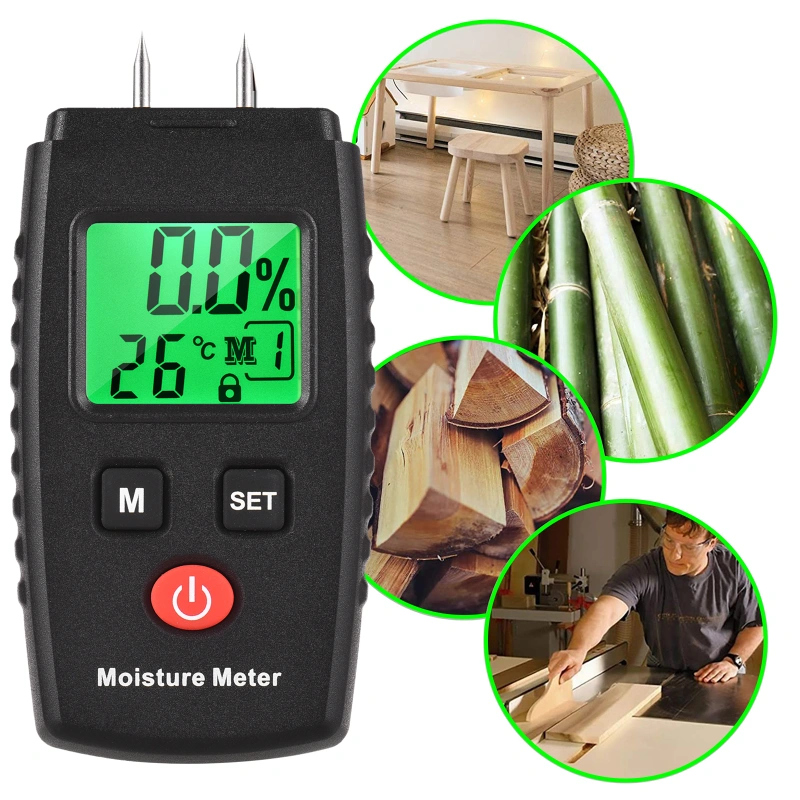 Mini Digital Wood Moisture Meter, Moisture Reader for Firewood, Small ...