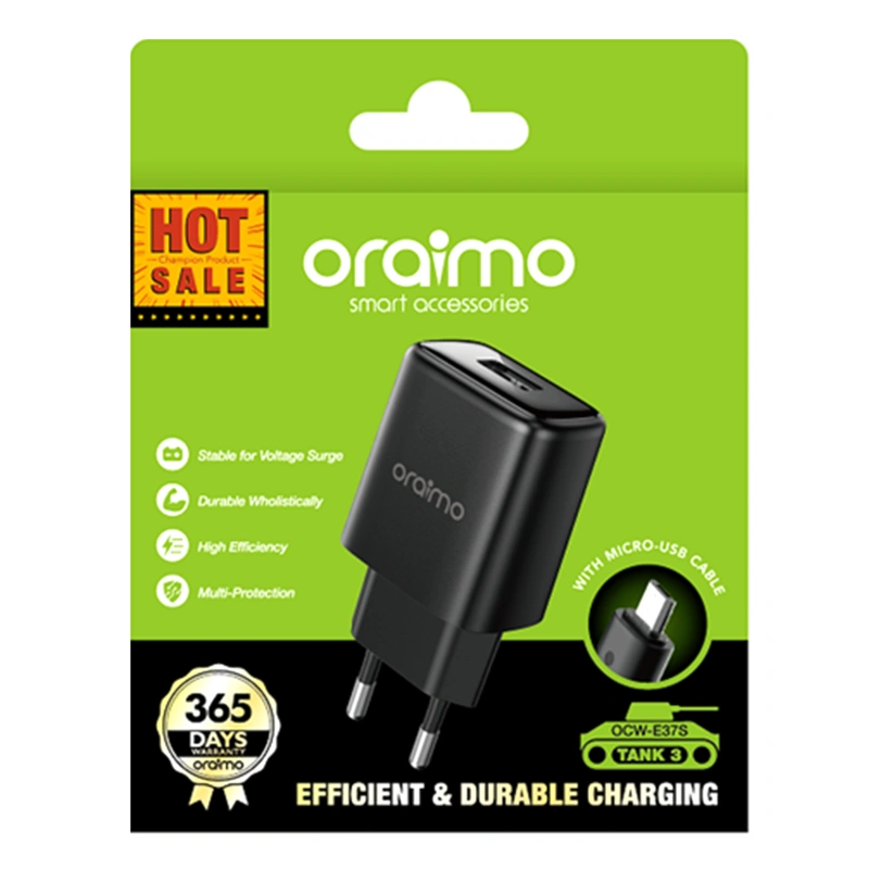 Oraimo OCW-E37S+M53 EU Type TANK 3 Efficient & Durable Charger Kit ...