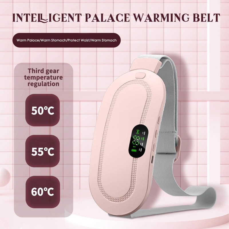 Portable Cordless Heating Pad Belt Electric Vibrating Waist Belt Device ...
