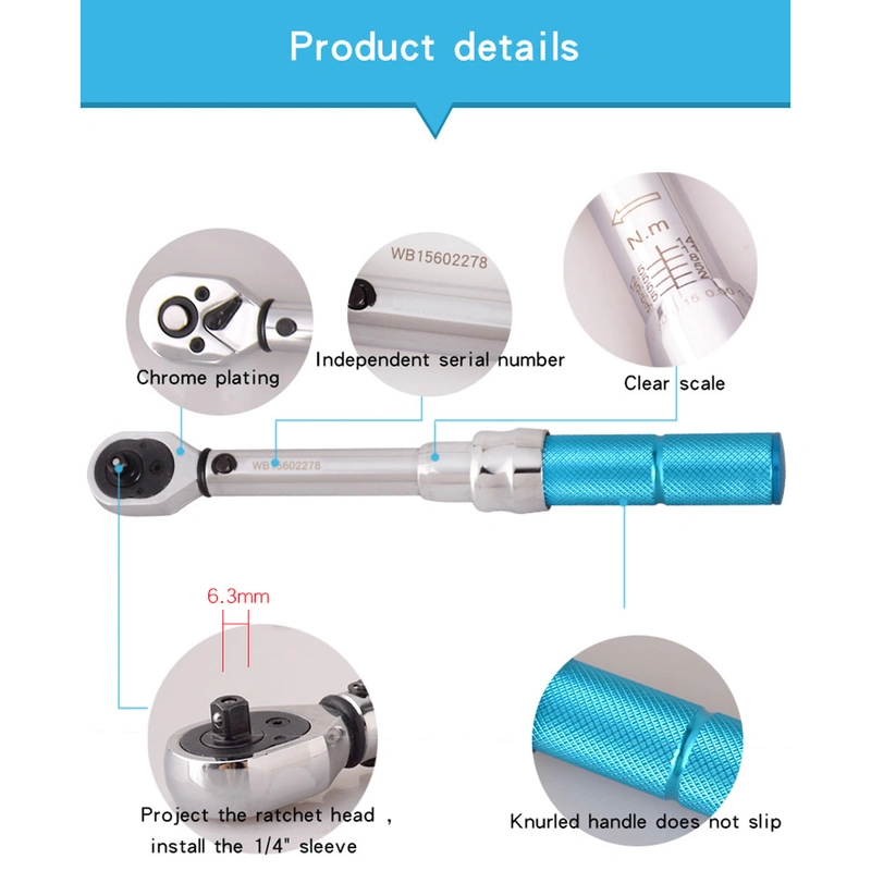 Quick-release Torque Wrench High Precise Torque Preset Wrenches 1/4inch Ratchet Head Torque ...