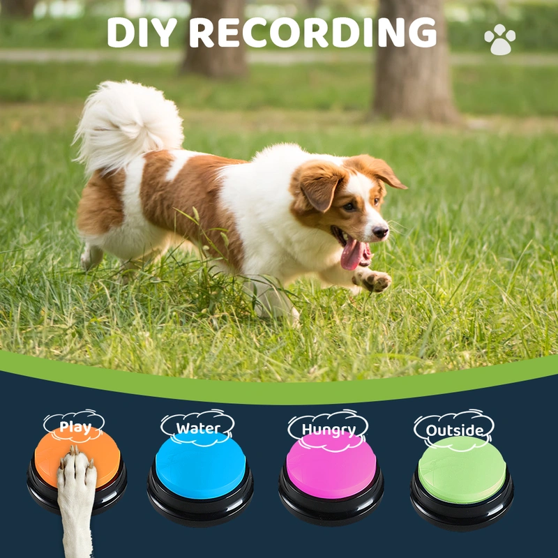 4 Color Voice Recording Button 30 Second Record Playback Recordable Dog ...