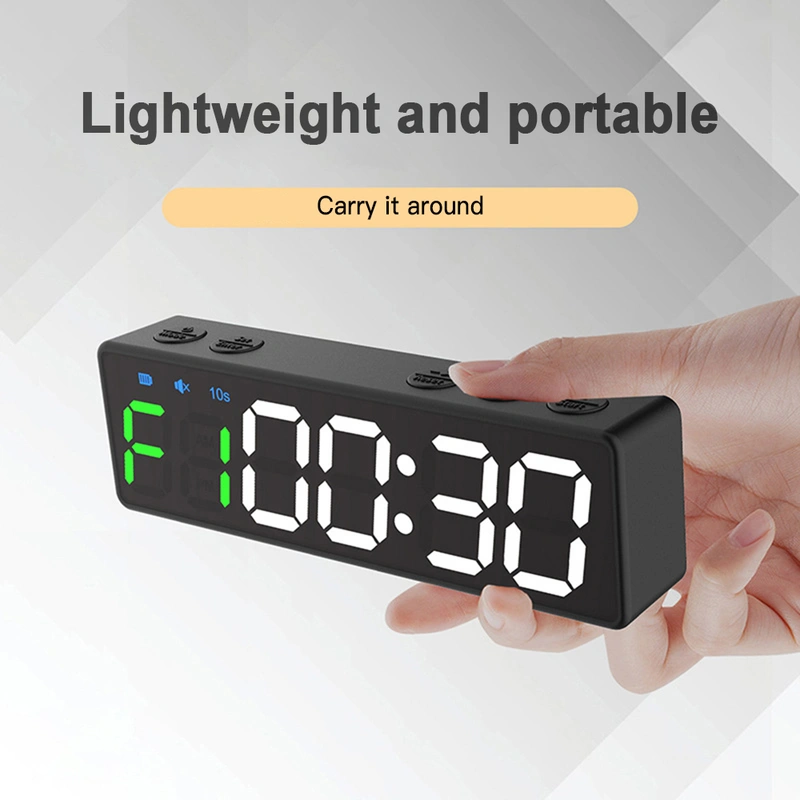 Mini Gym Timer Rechargeable Stopwatch Portable Countdown/up Clock with ...