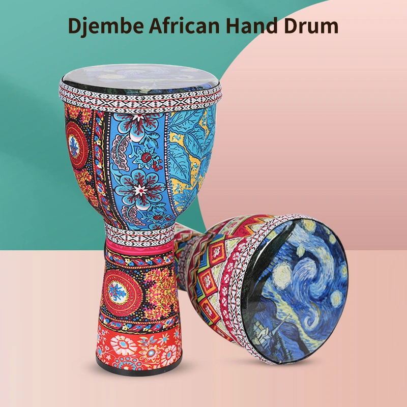 African Hand Drum 8 Inch Portable Djembe Drum Percussion Instrument ...