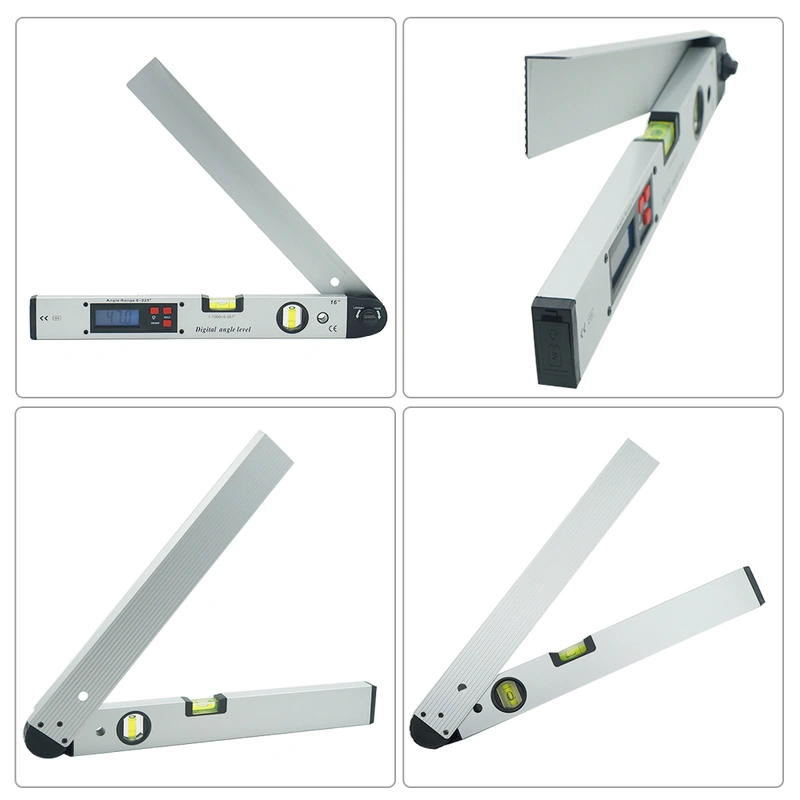Protractor,16-inch 225-degree Digital Angle Level LCD Electric ...