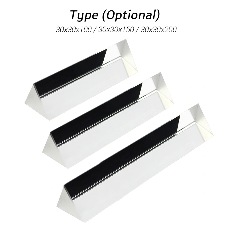 Triple Prism,30mm Equilateral Prism Optical Glass Triangular Prism ...