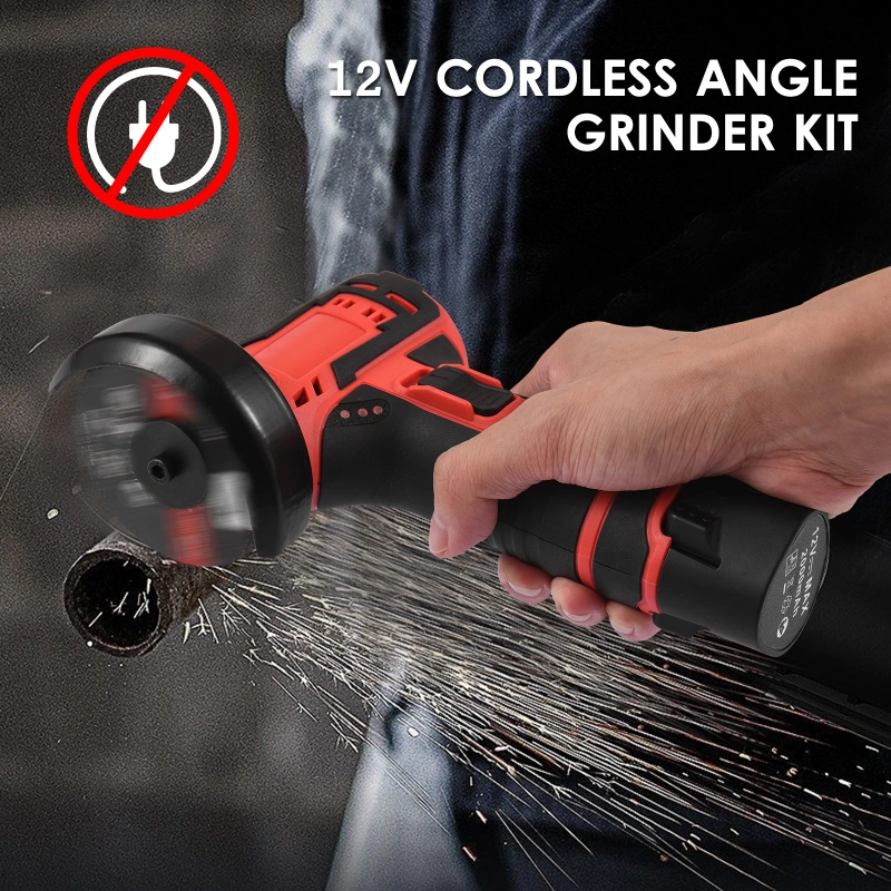 12V Cordless Angle Grinder Kit Lightweight Angle Grinder Tool with ...